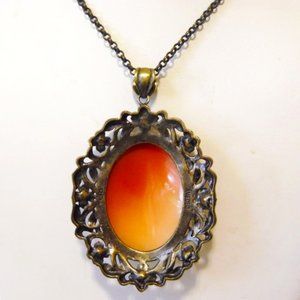 Amedeo | Jewelry | Amedeo 45mm Antiqued Bronzetone Cornelian Shell ...